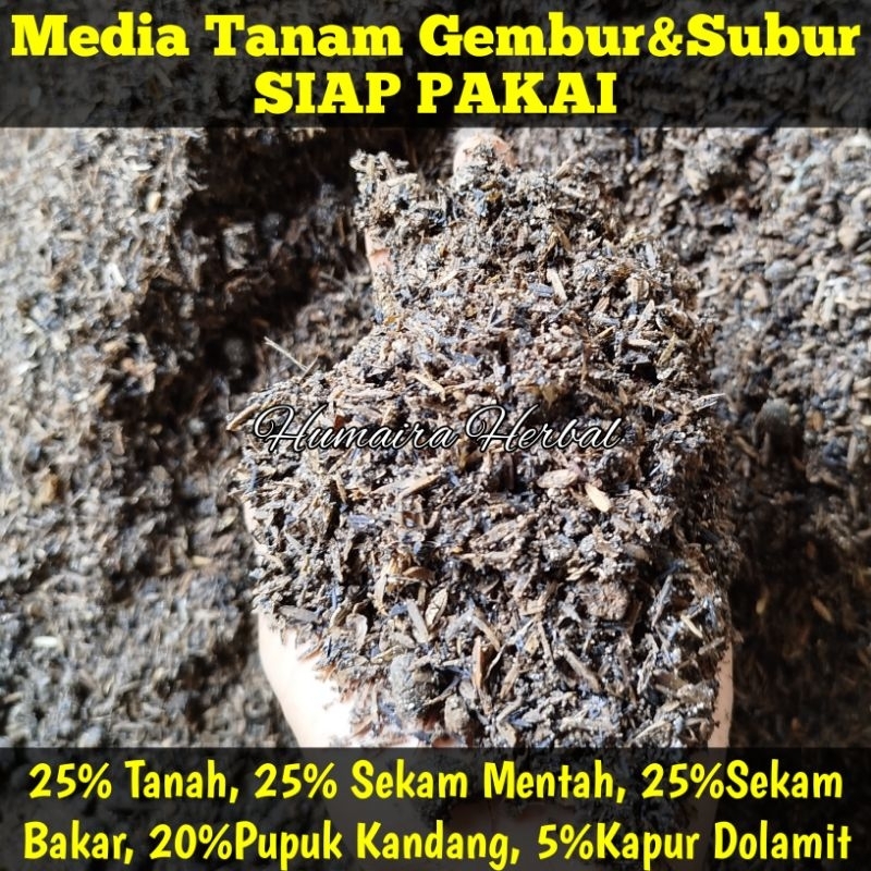 Jual MEDIA TANAM Subur Gembur Berat 1Kg Sudah Di Fermentasi Siap Pakai ...