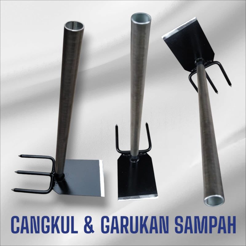 Jual Cangkul Garukan 2in1 Gagang besi Pacul Taman Pacul berkebun Garpu ...