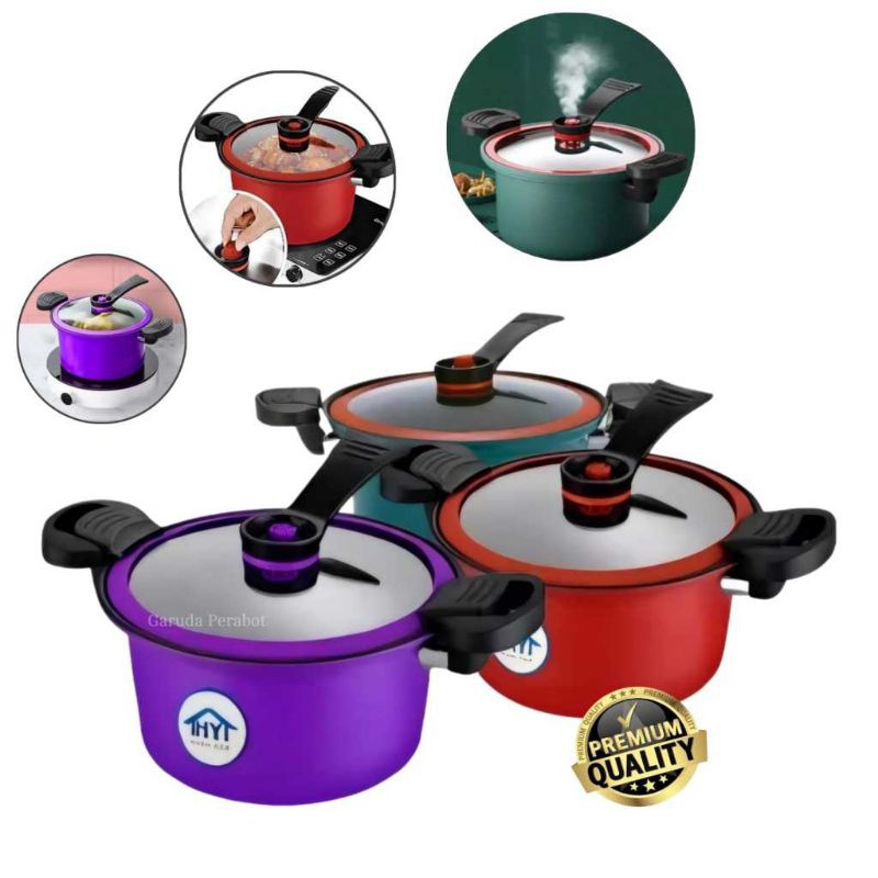 Jual Panci Presto 3.5 Liter / Panci rebus Anti Lengket / Teflon Pressure Cooker 3.5 Liter ...