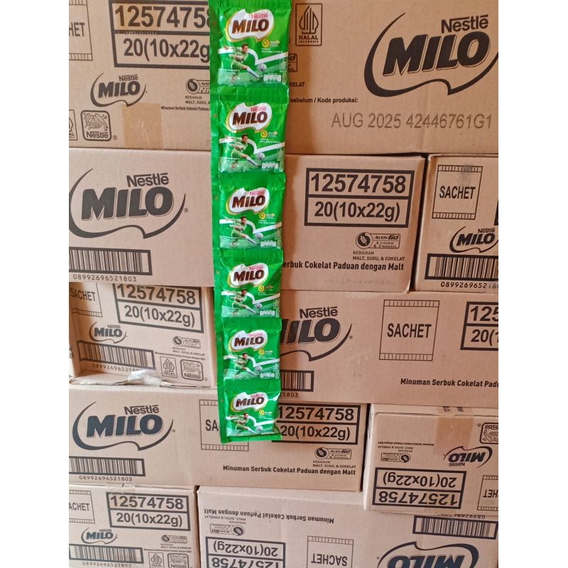 Jual MILO RENCENG ISI 10 SACHETS X 22 GRAM | Shopee Indonesia
