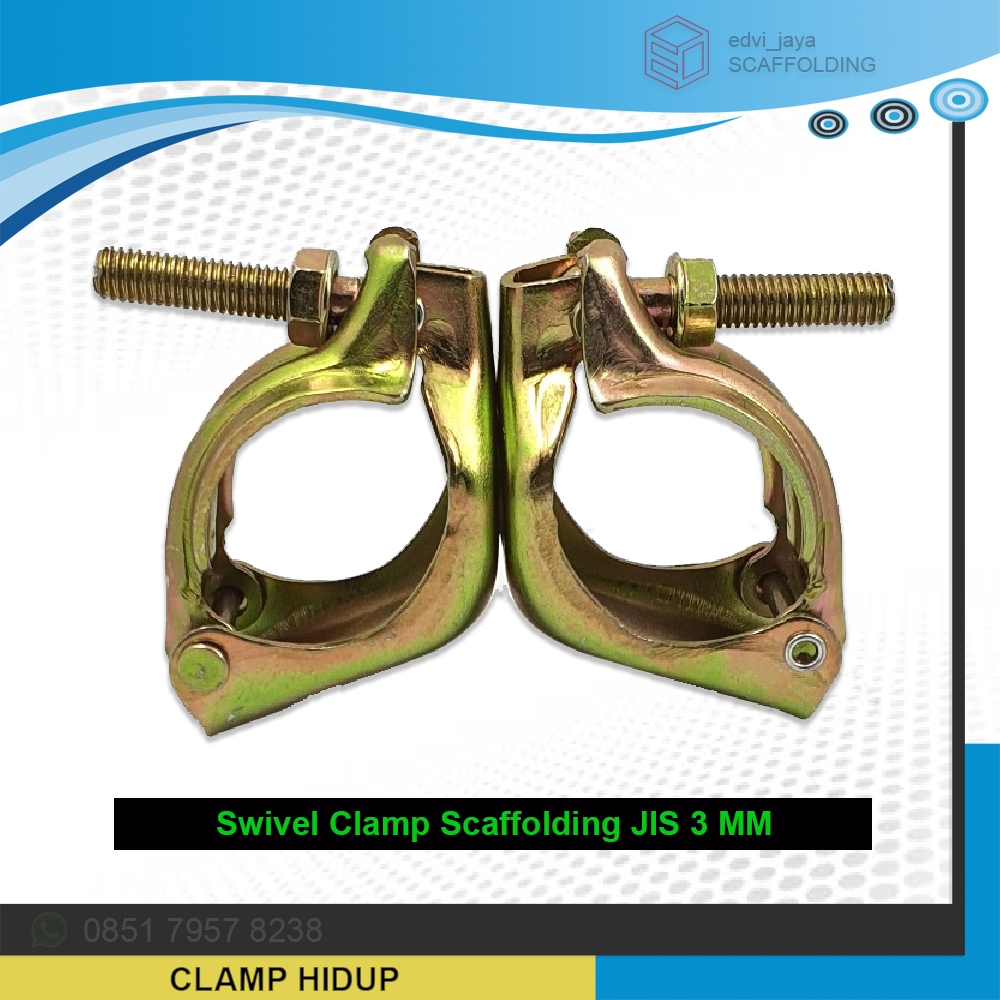 Jual SWIVEL CLAMP SCAFFOLDING JIS / Klem Pipa Steger 1,5 Inch - Klem Hidup 1,5'' | Shopee Indonesia