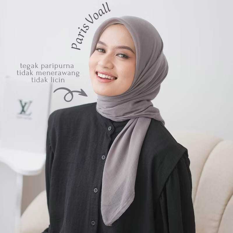 Jual Hijab Segiempat paris jadul Premium Ukuran 110 x 110 cm | Shopee Indonesia
