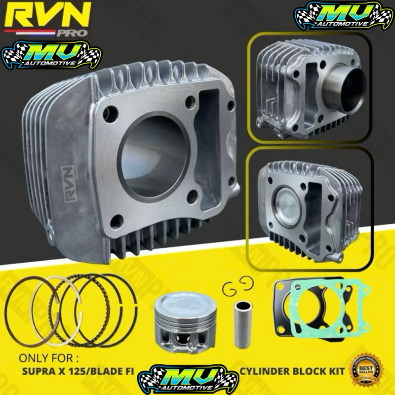 Jual BLOK BLOCK SEHER BORING STANDAR 52.4MM - BORE UP 57MM SUPRA X 125 HELM IN BLADE FI PLUS ...