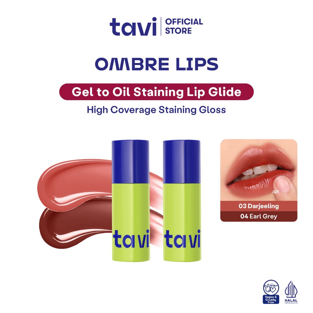 Jual [OMBRE LIPS] TAVI 2 Lip Glide Bundle - Gel to Oil Staining Lip ...