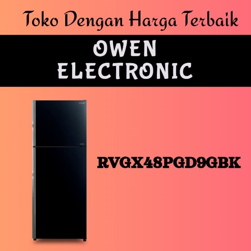 Jual HITACHI KULKAS 2 PINTU KECIL SMALL 2 DOOR REFRIGERATOR RVGX48PGD9GBK | Shopee Indonesia