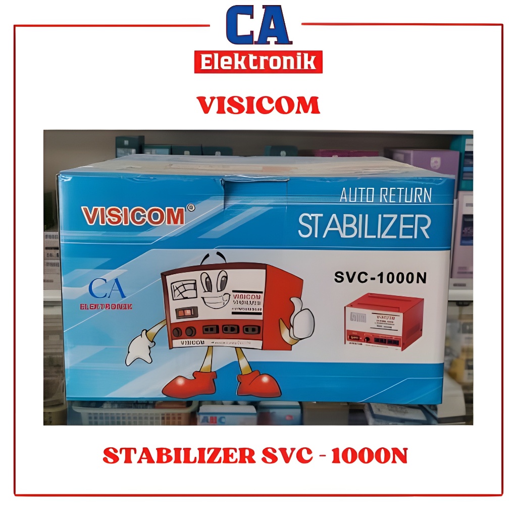 Jual STABILIZER LISTRIK VISICOM 1000 WATT SVC - 1000N / STABILIZER ...