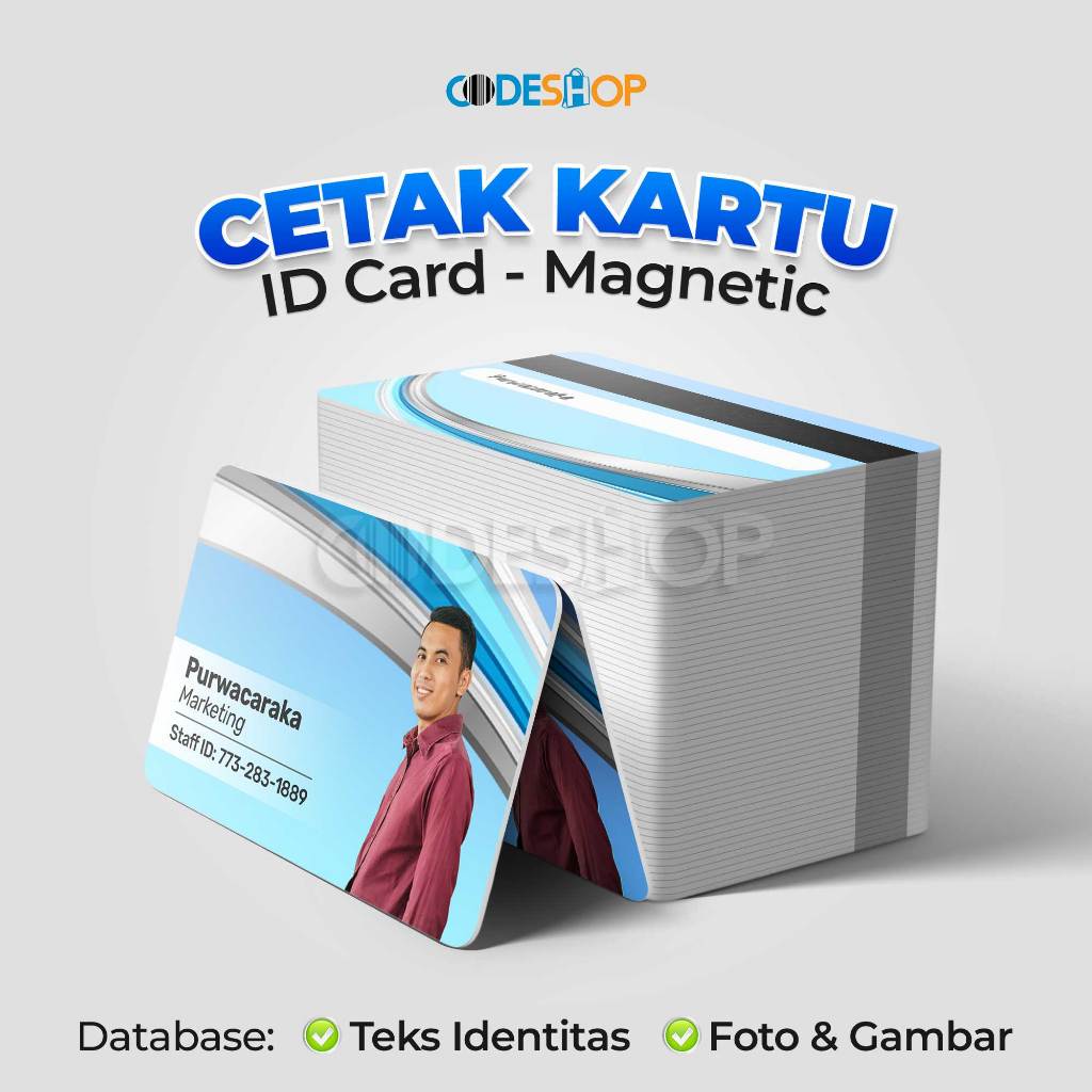 Jual Jual Cetak Kartu Magnetic-ID Card - Custom Print Card | Shopee Indonesia