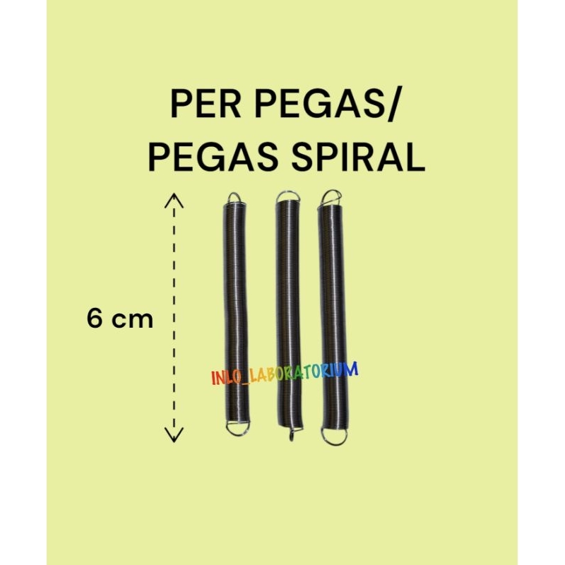Jual Per Pegas Dia 1 cm Panjang 6 cm/Pegas Spiral Praktikum Fisika ...