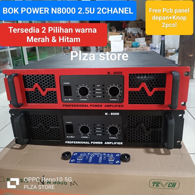 Jual Bok power amplifier N8000 2chanel 2.5U bahan plat tebal besi model built up box power N8000 ...