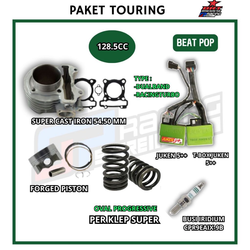 Jual Paket Bore UP Beat POP - Blok Cast Iron - Piston - Juken 5+ - Per ...