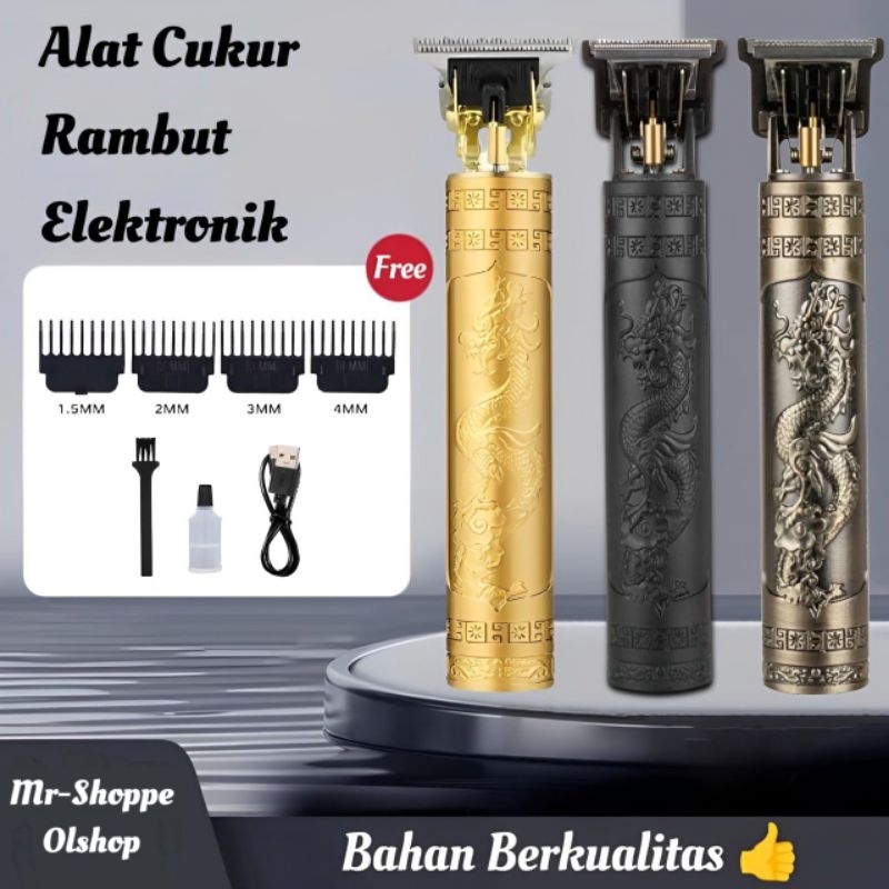 Jual Alat cukur rambut Elektrik dragon cukur jenggot Kumis bulu Mesin Potong Rambut Hair Clipper ...