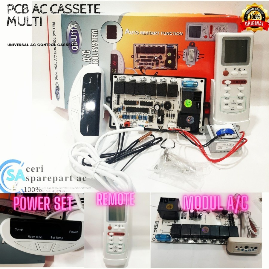 Jual PCB AC Universal / Modul pcb ac multi / AC gedung / AC Cassete ...