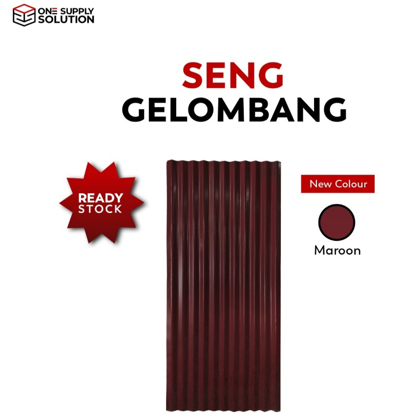 Jual Seng Gelombang New Maroon/ Seng Gelombang New Biru | Shopee Indonesia