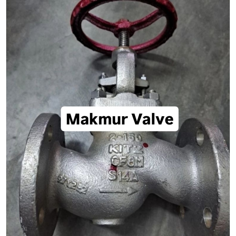 Jual GLOBE VALVE KITZ SS 316/CF8M/SCS14A #150-ANSI 150 FLANGE 1¼" | Shopee Indonesia