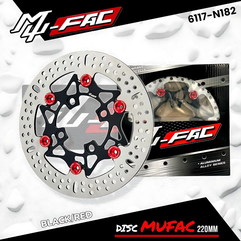 Jual Cakram Depan MUFAC N182 Floating Disc 220mm lubang 4 | Shopee ...