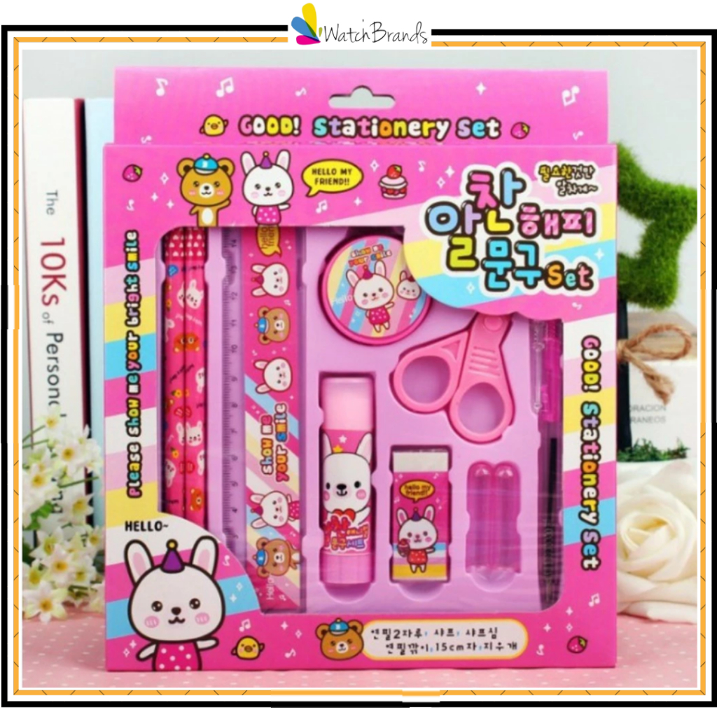 Jual WBS Paket Alat Tulis set 8in1 Stationery Set Study Set Anak ...
