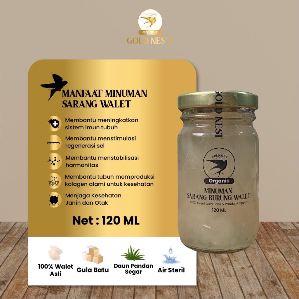 Jual GOLDNEST-Minuman Sarang Burung Walet Alami (Yanwo)@120ml | Shopee ...
