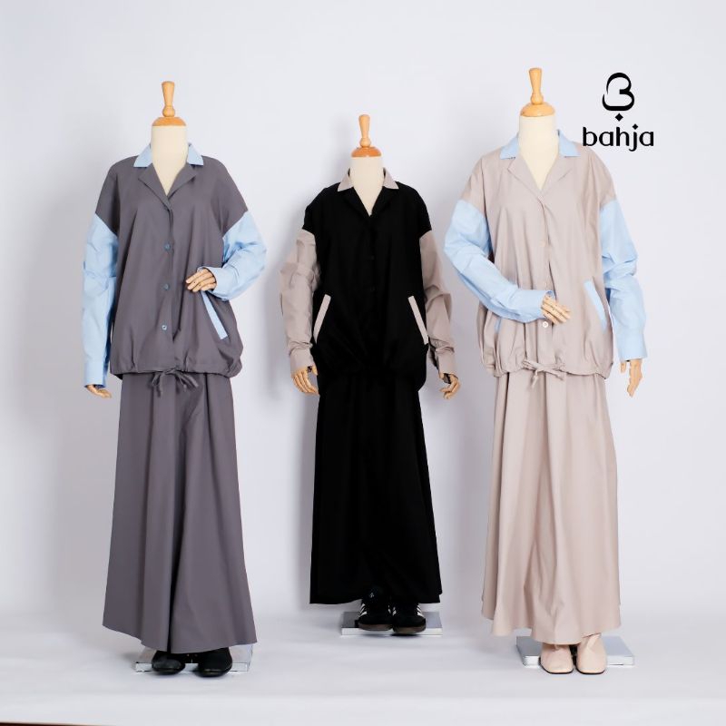 Jual Bahja Syari - Lara Set - (One Set Rok & Atasan Daily) | Shopee ...