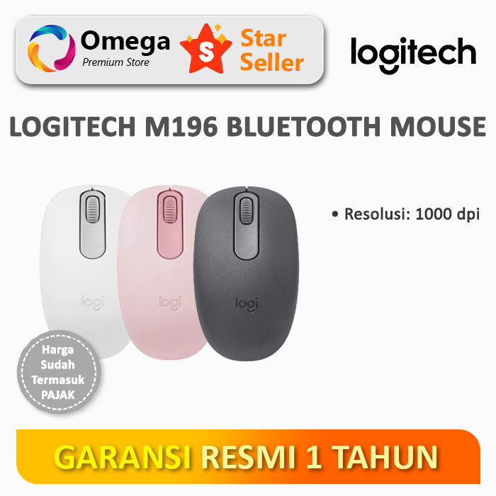 Jual Logitech M196 Bluetooth Mouse | Shopee Indonesia