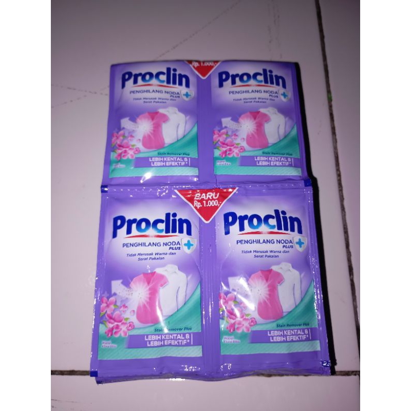 Jual PROCLIN PENGHILANG NODA / WARNA SACHET ( 1pak isi 24pcs ) | Shopee ...
