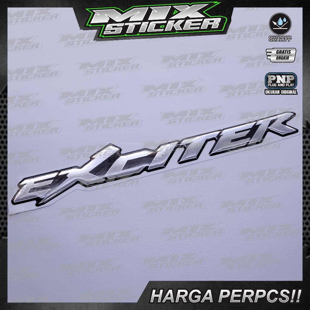 Jual Emblem yamaha exciter / emblem timbul yamaha exciter 155 / emblem ...