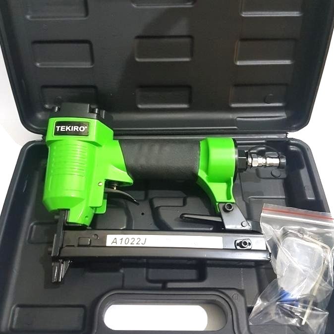 Jual TEKIRO AIR NAILER F30 STAPLER GUN MESIN STAPLES 1022J ANGIN PAKU TEMBAKAN STEPLES | Shopee ...