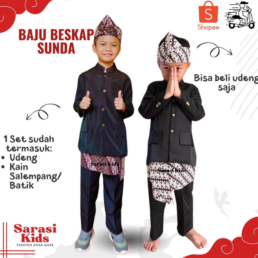Jual KODE O57H Baju adat sunda anak laki laki baju adat jawa anak laki ...
