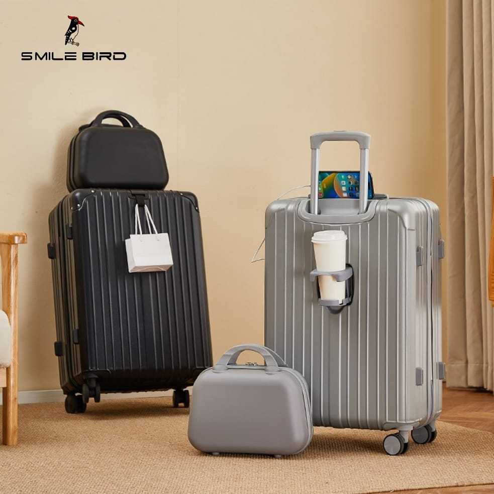 Jual Smile Bird Koper kabin 20 inch pengisian daya usb Koper 22 inci ...