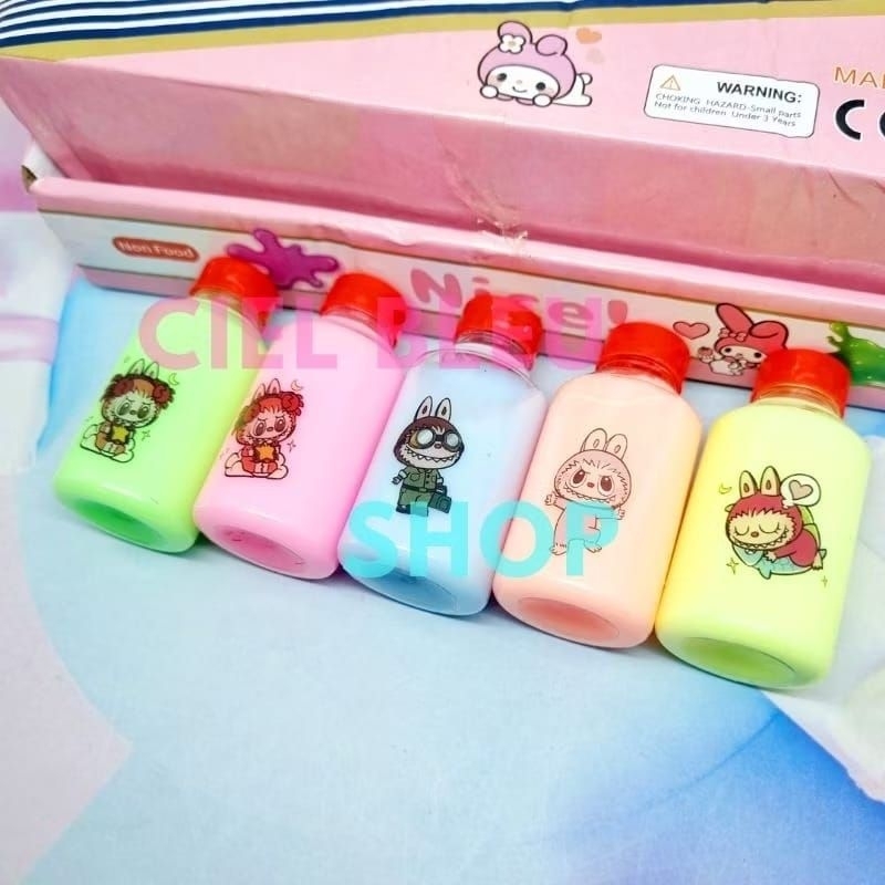 Jual SLIME BOTOL SUSU LABUBU SANRIO WARNA DOFF BENING / SLIME UNIK ...