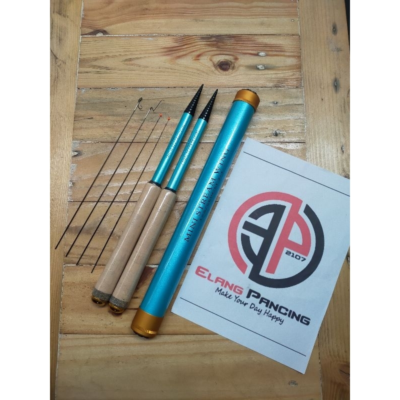 Jual joran tegek custom MINI STREAM Wing 360 BLUE | Shopee Indonesia