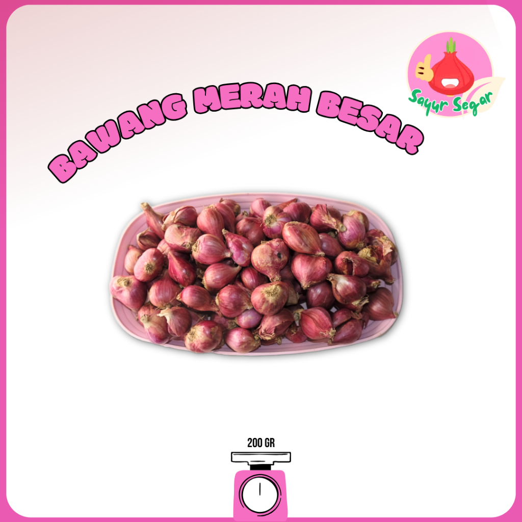 Jual Sayur Segar - Bawang Merah Besar/Red Onion 200 gr | Shopee Indonesia
