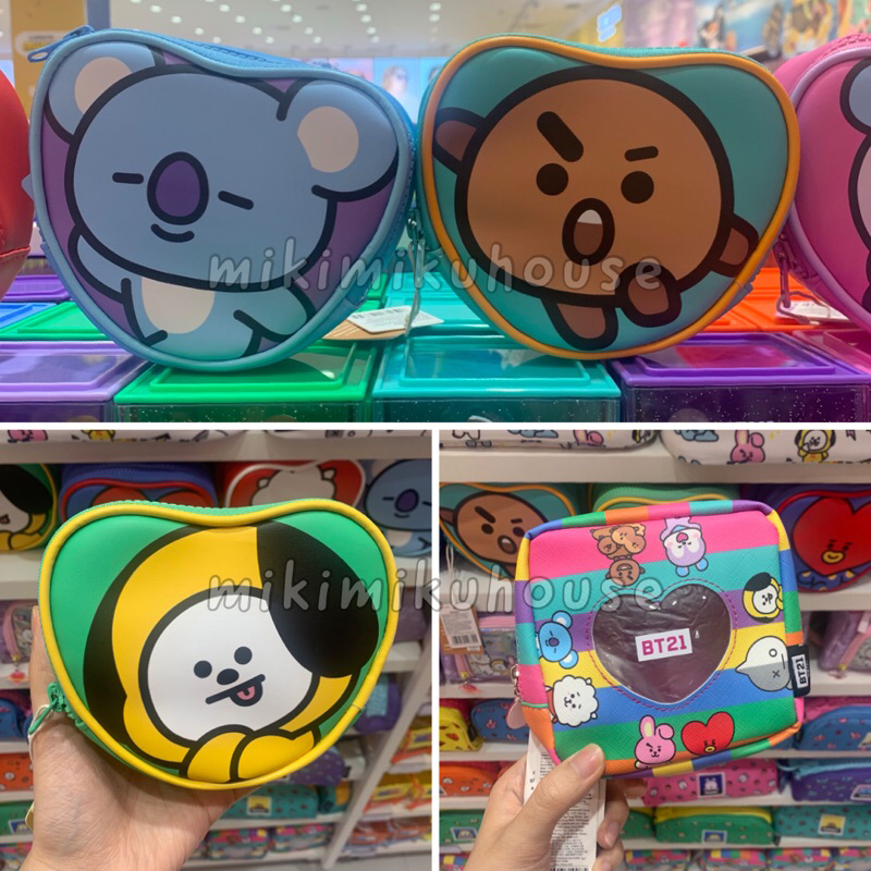 Jual SALE MINISO BT21 DOMPET POUCH SERBAGUNA CANVAS TEMPAT KOIN WALLET ...