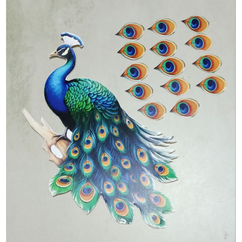 Jual Topper Burung Merak gambar burung merak | Shopee Indonesia