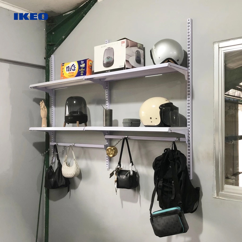 Jual IKEO - rak ambalan dinding besi susun / rak gantung besi serbaguna ...