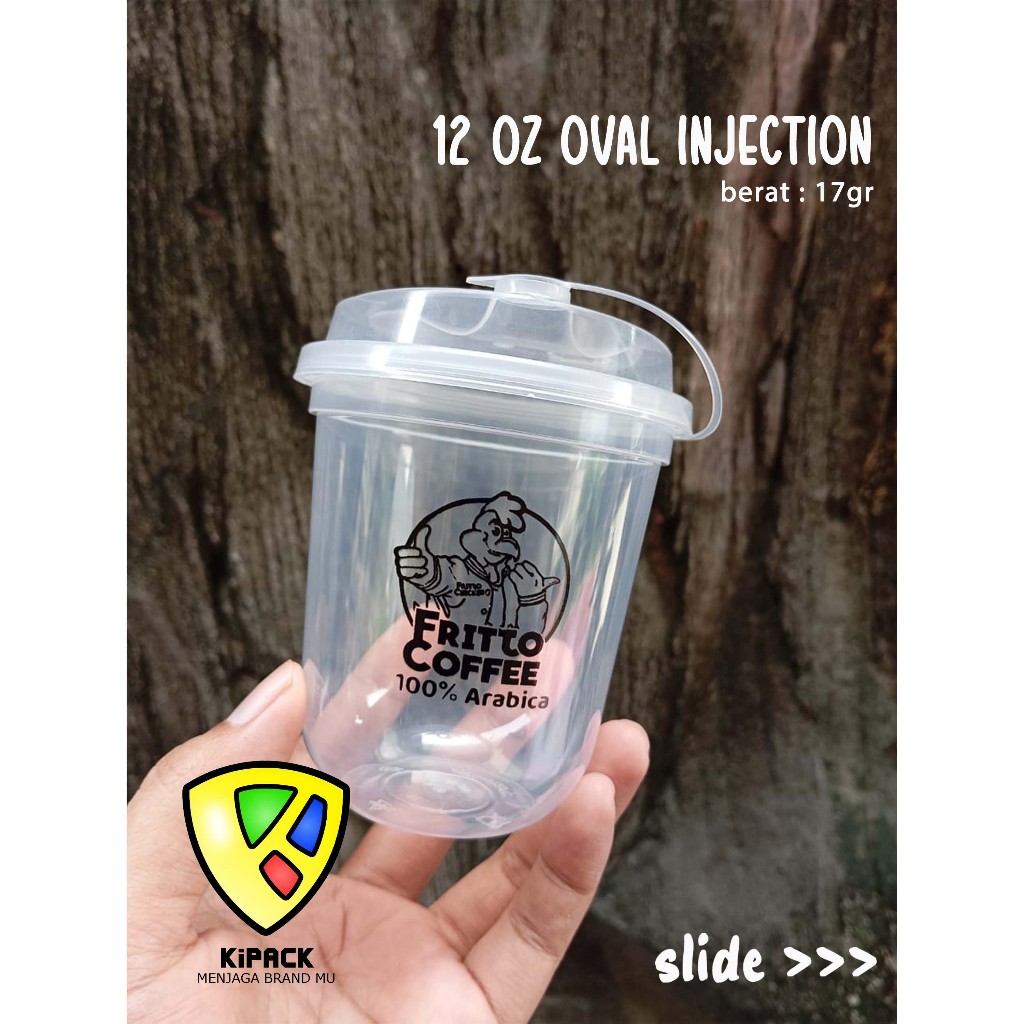 Jual Sablon Cup 12 14 16 24 oz oval datar Injection medan | Shopee ...