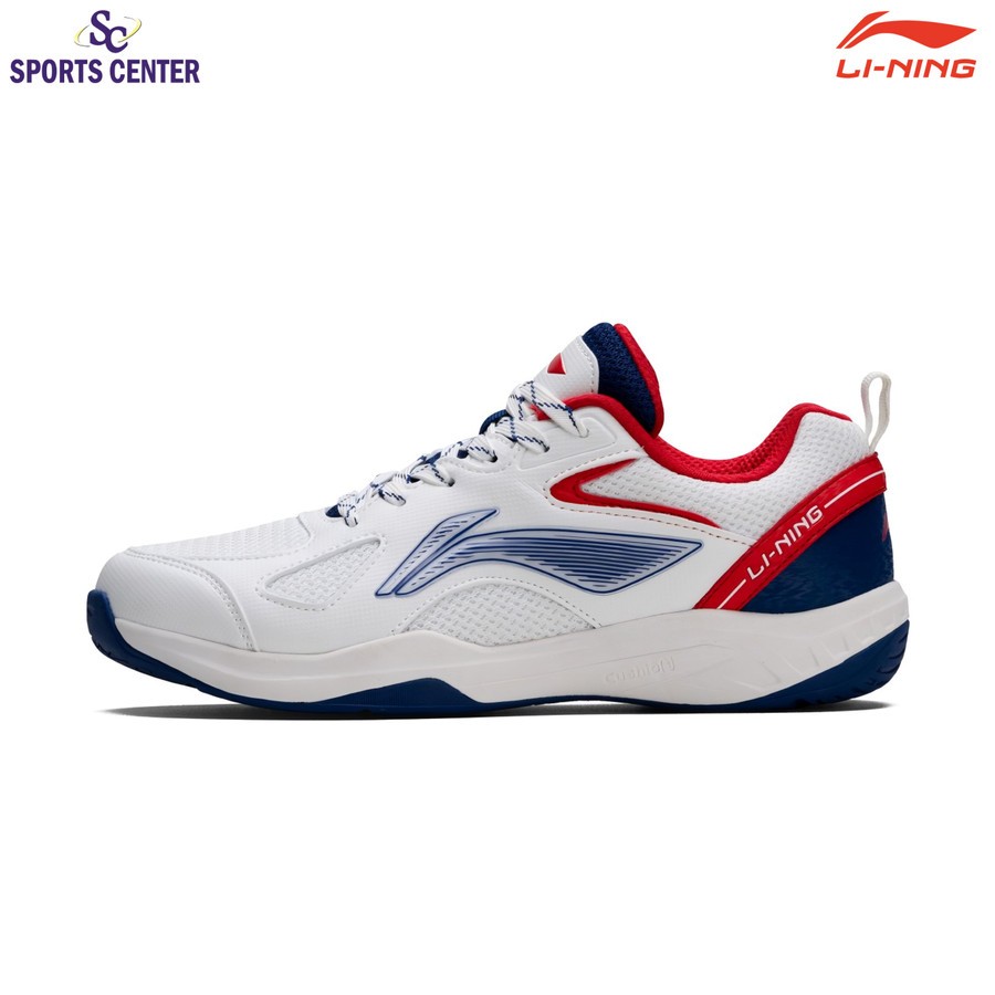 Jual New Sepatu Badminton Lining Aero Speed AYTU029 White Red Navy ...