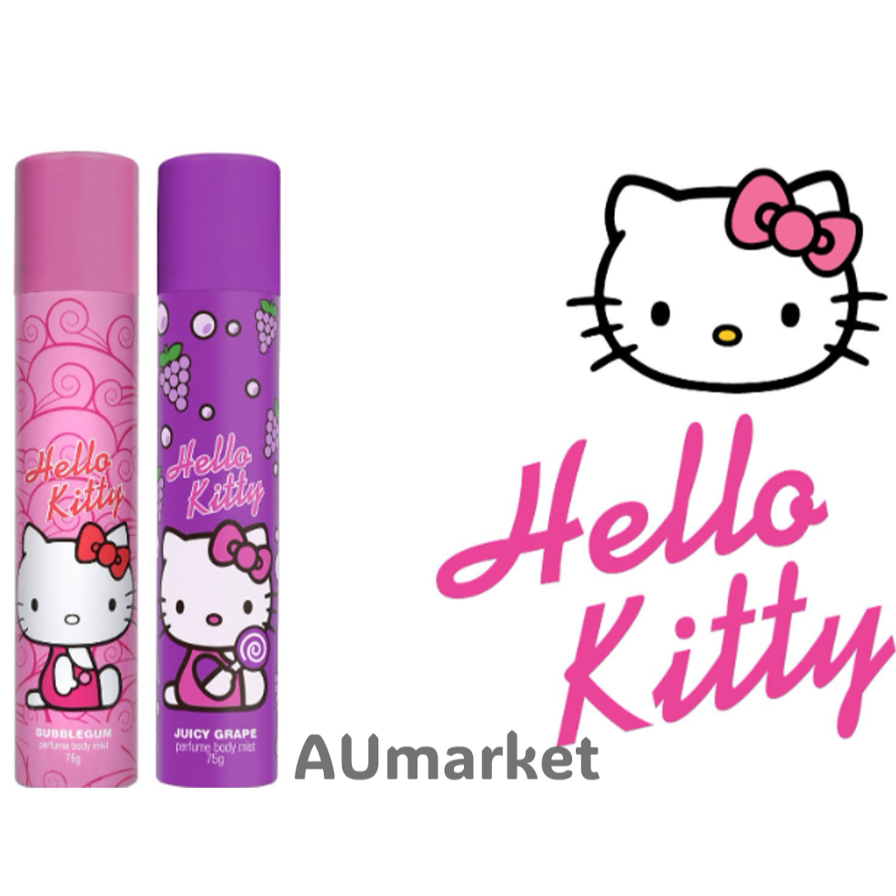 Jual Hello Kitty Perfume Body Mist 75g - Bubblegum or Juicy Grape 75g | Shopee Indonesia