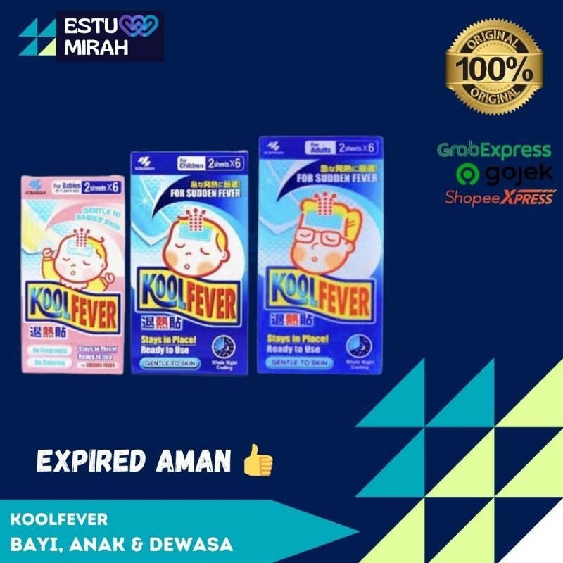 Jual KOOL FEVER BAYI, ANAK, DEWASA Kompres untuk demam | Shopee Indonesia