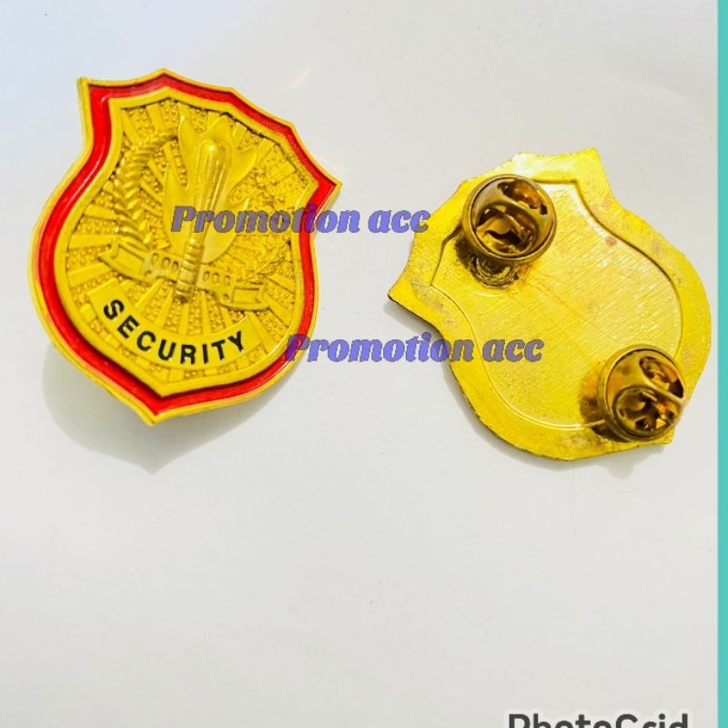 Jual Pin Bros Security Pin Bros Satpam Cor Tebal Paku / Magnet PREMIUM ...
