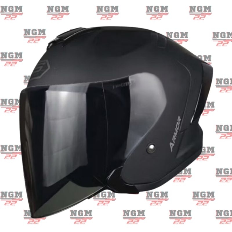 Jual Helm JS ARMOR Half face SNI spoiler 3D Ganteng | Shopee Indonesia