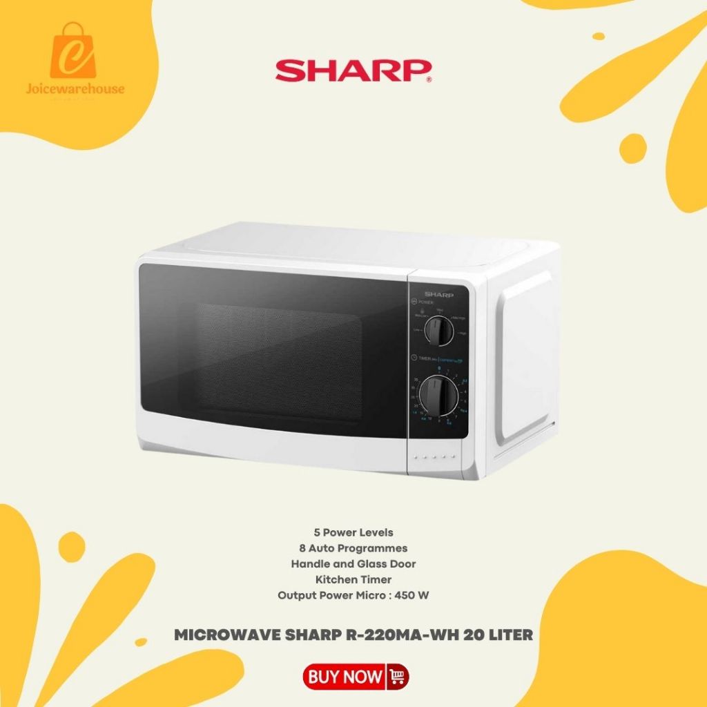 Jual MICROWAVE SHARP R-220MA-WH 20 LITER | Shopee Indonesia