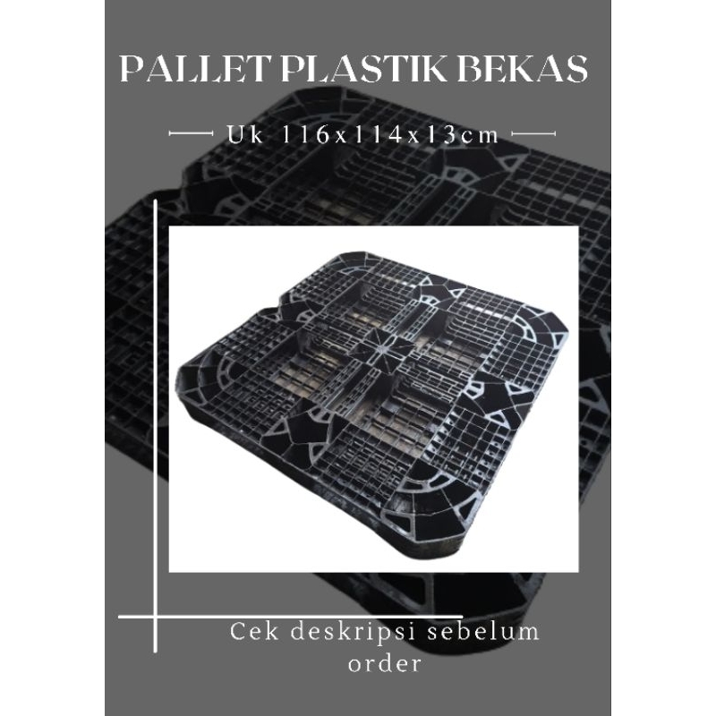 Jual PALLET PLASTIK BEKAS UK 116X114X13cm UNTUK TATAKAN BARANG INDUSTRI ...