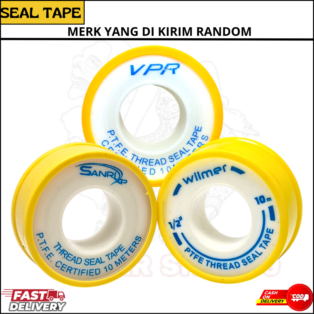 Jual Seal tape/sealtape / isolasi kran pipa ukuran 12mm x 10m(1pcs ...