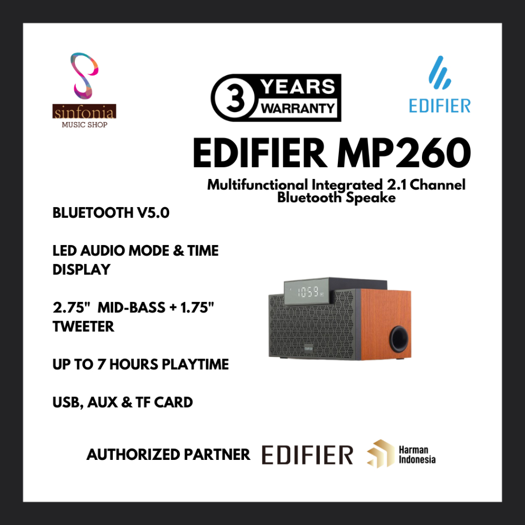 Jual EDIFIER MP260 Multifunctional Integrated 2.1 Channel Bluetooth ...
