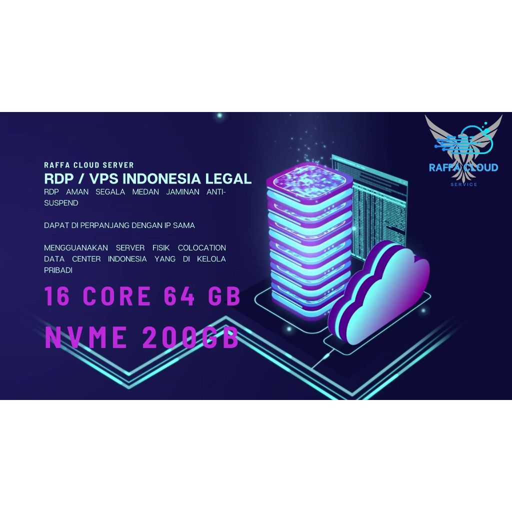 Jual RDP / VPS RAM 64GB 16 CORE / 16 VCPU RAM 64 GB Bulanan Mingguan ...