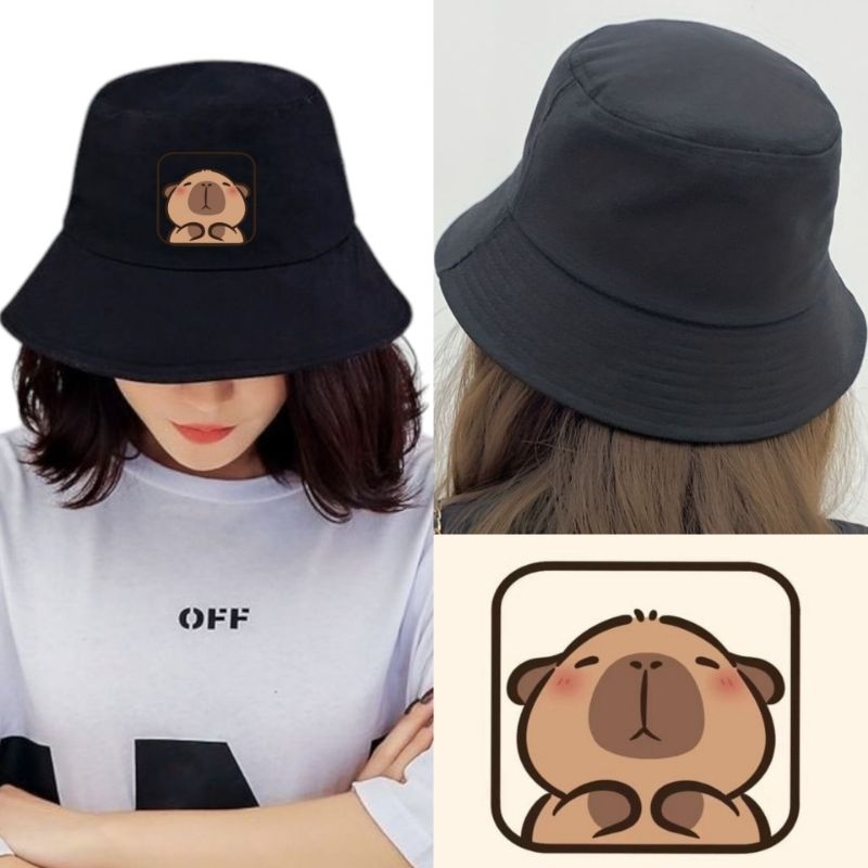 Jual BUCKET HATS DEWASA GAMBAR CAPYBARA CUTE DENGAN BERBAGAI EKSPRESI ...