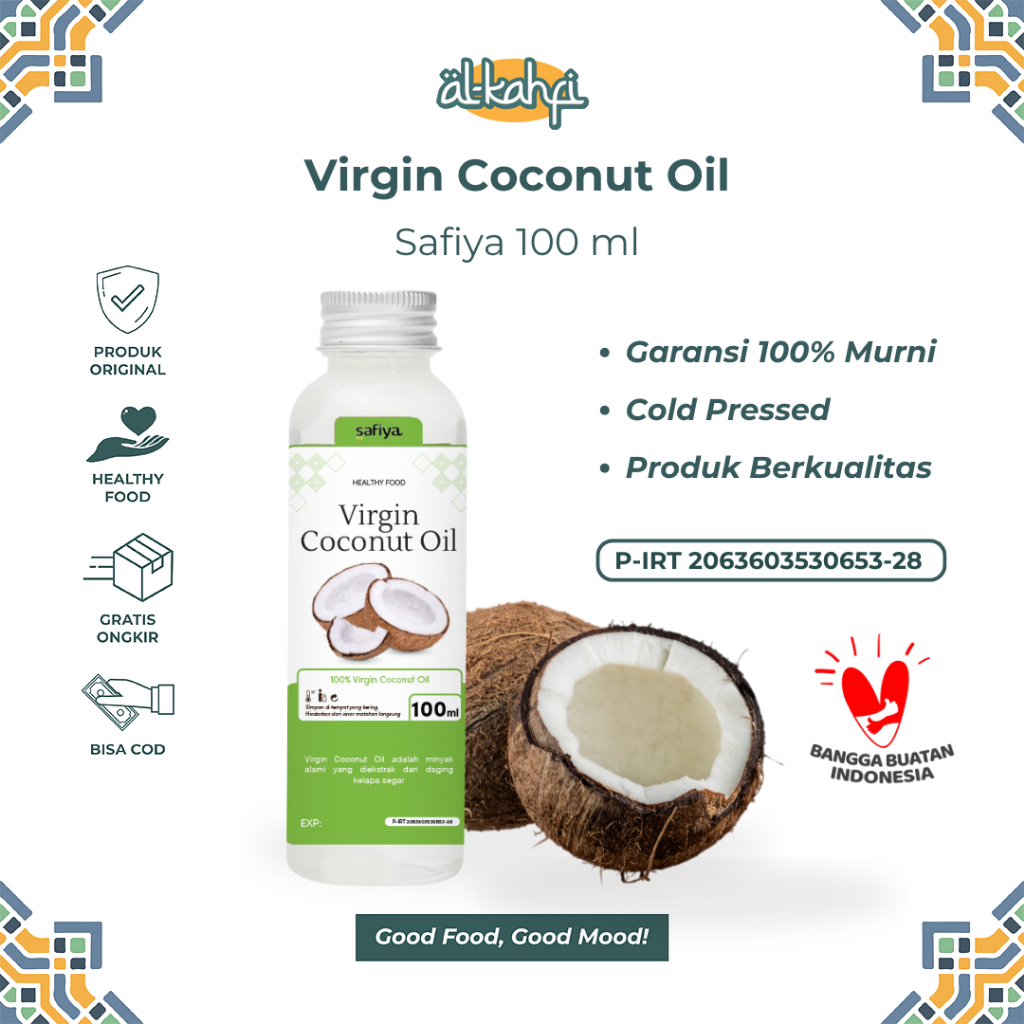 Jual VCO | Virgin Coconut Oil 100 ml Safiya – Minyak kelapa Murni | Shopee Indonesia