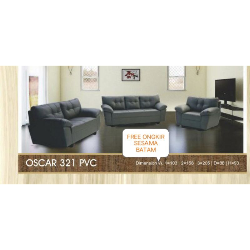 Jual SOFA OSCAR 321 PVC ( BATAM ) | Shopee Indonesia