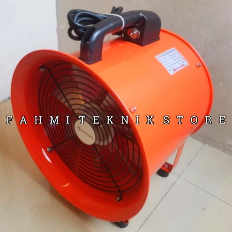 Jual Kipas Blower Ventilator Portable 12 Inch + Selang 10 Meter Nagasaki Kualitas Tingggi ...