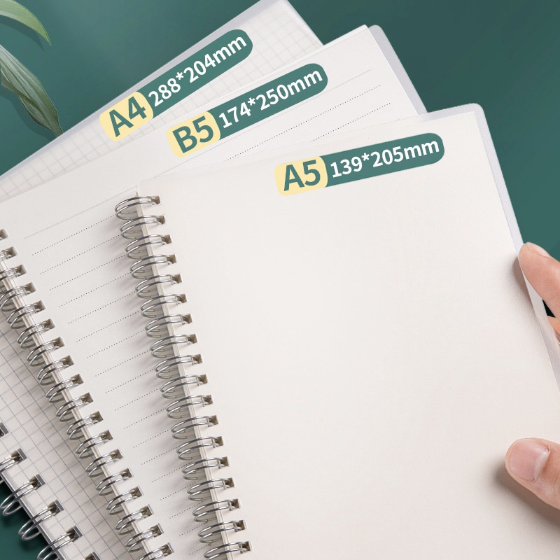 Jual Coil Notebook A4/A5/A6/B5 Garis Horizontal Kotak Kecil Sisi Flip Daun Longgar Buku Catatan ...